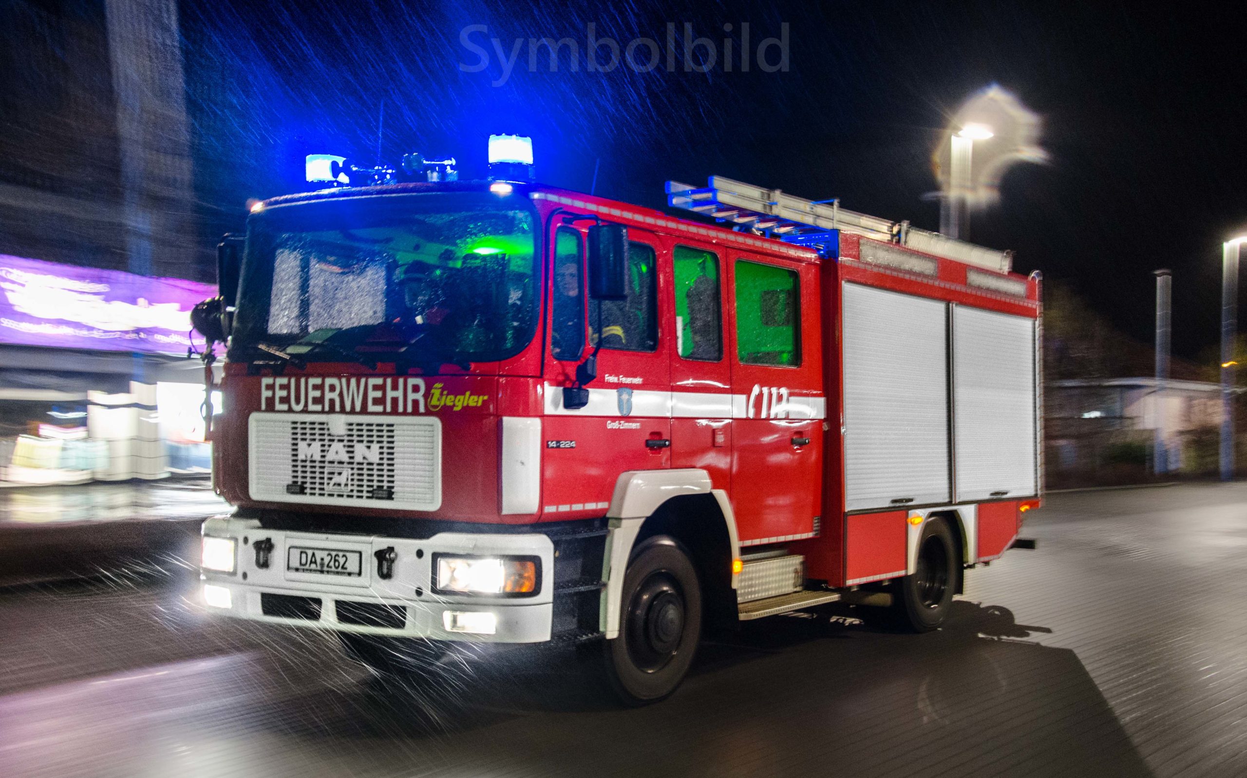 Ausgelöster Fahrzeug E-Call - Die Feuerwehren der Gemeinde Groß-Zimmern